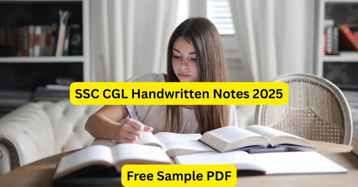 Ssc Cgl Handwritten Notes 2025 Download Free Sample Pdf